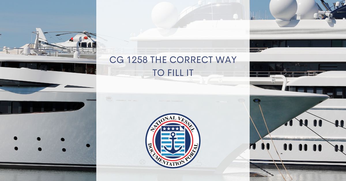 CG 1258 The Correct Way to Fill It - NVDC Documentation LLC